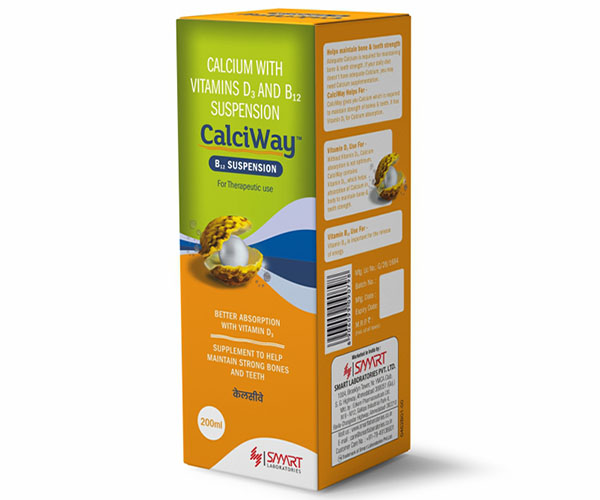 CALCIWAY 200ML SYRUP by Smart Laboratories | Garg Agency Pharma